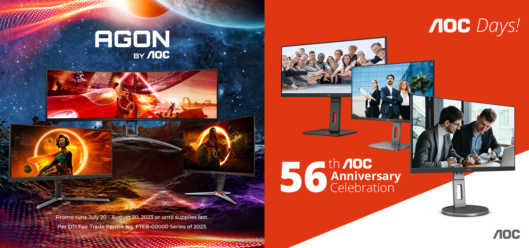 Homepage - AOC Monitors Promo